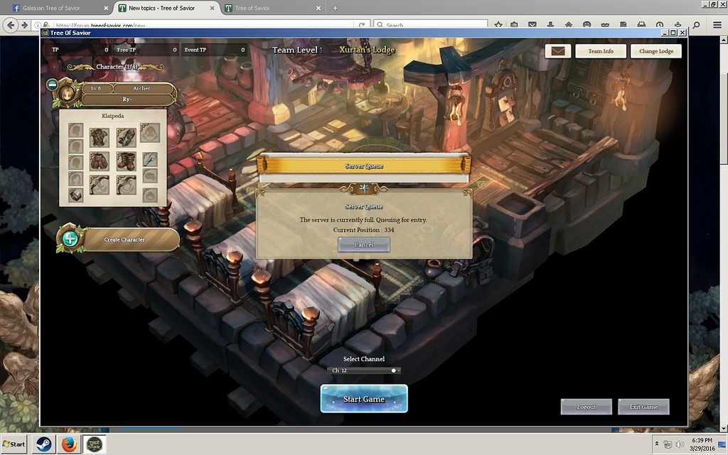 IMC Server Queue Fix pls! - Connection / Game Crash - Tree of Savior Forum
