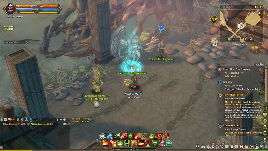 Rune Caster quest timer - Game - Tree of Savior Forum