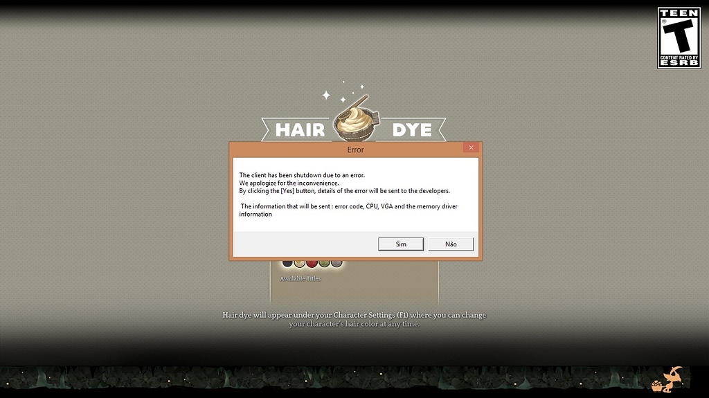 Crash load screen - Connection / Game Crash - Tree of Savior Forum