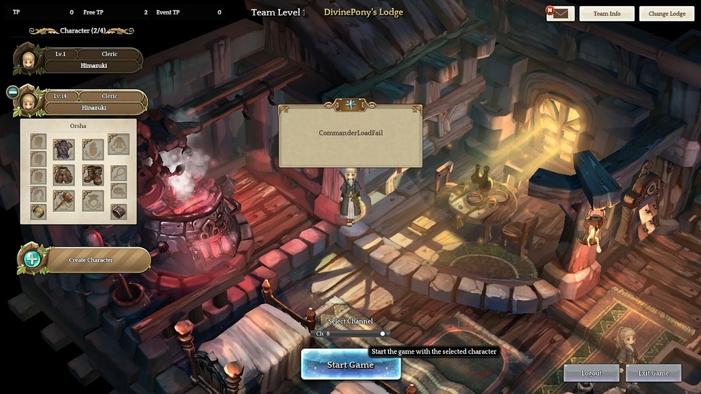 CommanderLoadFailed - Graphics - Tree of Savior Forum