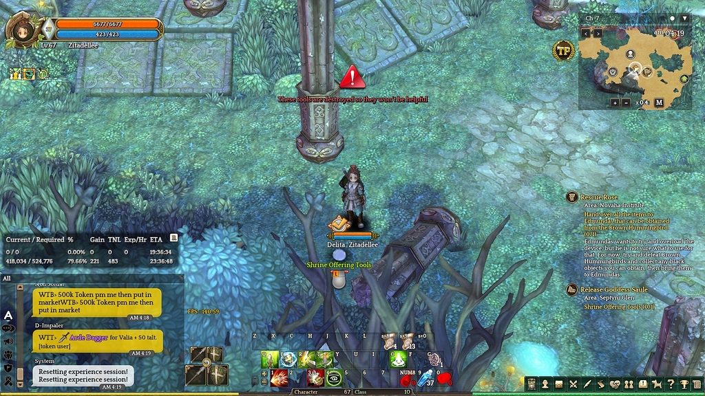 Shrine Offering Tools cannot be picked - Quest/MIssion - Tree of Savior ...