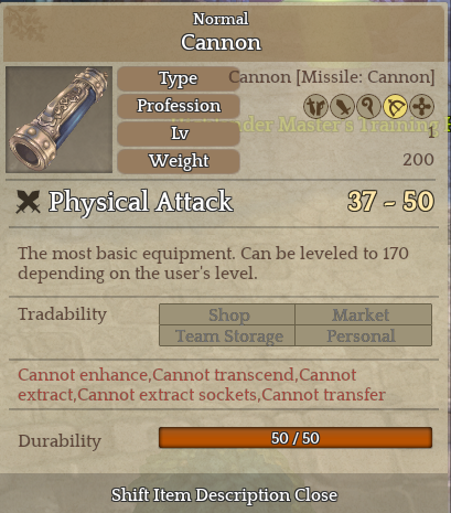 How do I level up the Basic Cannon - General Discussion - Tree of Savior Forum