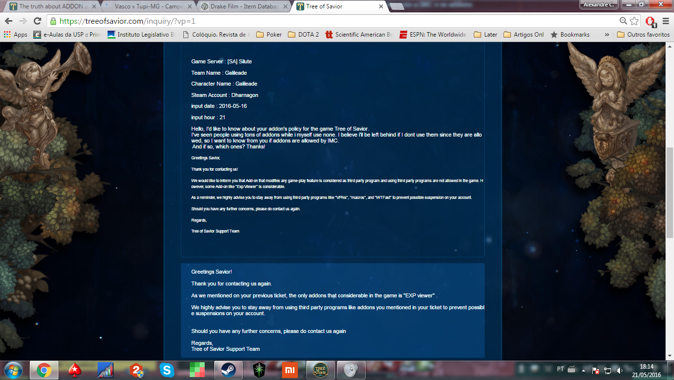 The TRUTH about ADDONS and IMC / TREE OF SAVIOR (A verdade sobre ADDONS ...